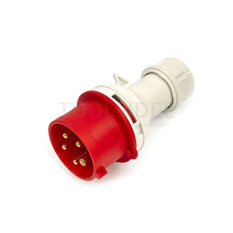 Hbm Cee Form Plug 400v 16a 5 Pin Ip44 6h Rotation