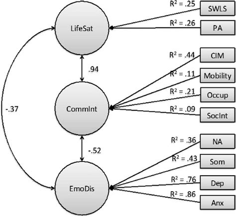 Three Factor Model The Relationships Among Life Satisfaction