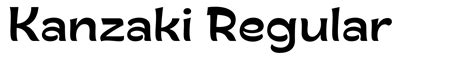 Kanzaki Regular Fuente Webfont And Desktop Myfonts