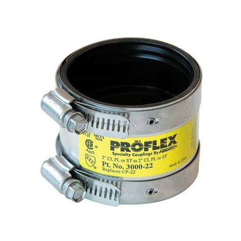 2 Stainless Steel Shielded Banded Transition Coupling Connects