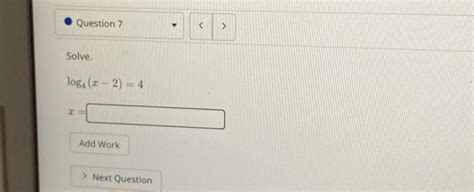 solved solve log4 x−2 4find the solution set of ∣x 7∣ 5