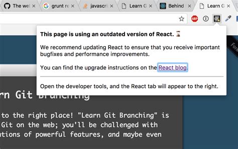 the web page is using the development build of react · issue 452