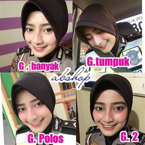 Jual Jilbab Dinas Coklat Polwan Perawatkemhanpns Polripolwanhitam