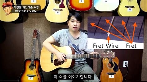 하갱쌤 통기타강좌 입문 38화 기타 프렛 기타 플랫 차이점 기타 용어 초보 기타 배우기 기타 혼자배우기 기타교실 기타 인터넷강의 Youtube