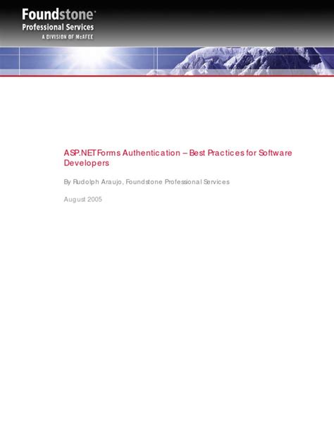 Asp Net Forms Authentication Pdf