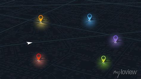 Navigate Mapping Technology Dashboard Gps Tracking Map Showing • Wall Stickers Rendering