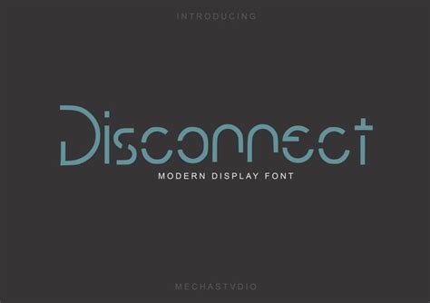 Disconnect Font By Mechastudio · Creative Fabrica