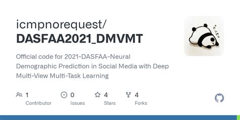 Github Icmpnorequestdasfaa2021dmvmt Official Code For 2021 Dasfaa