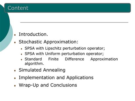 Ppt Stochastic Approximation And Simulated Annealing Powerpoint Presentation Id 5514034