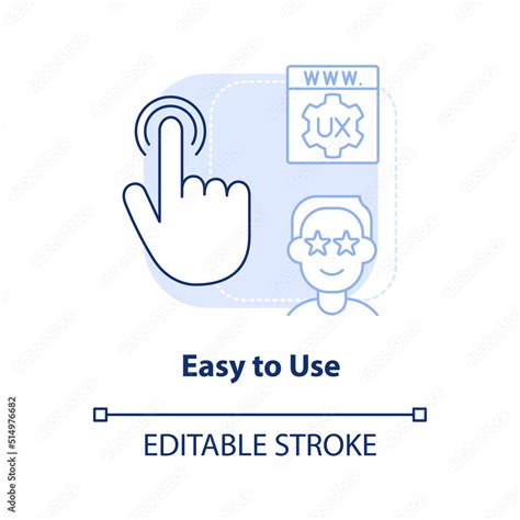Easy To Use Light Blue Concept Icon Great Website Feature Abstract