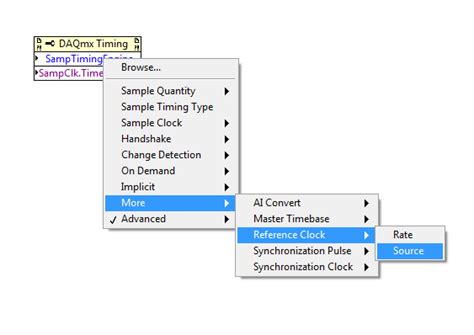 Modify The Property Of A Daqmx Timing Node Ni Community