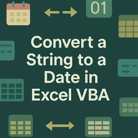 How To Convert A String To A Date In Excel Vba 3 Examples Excel Insider