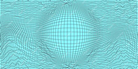 Premium Vector Abstract Wavy 3d Mesh On A Blue Background Geometric