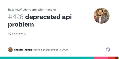 Deprecated Api Problem · Issue 428 · Baseflowflutter Permission Handler · Github