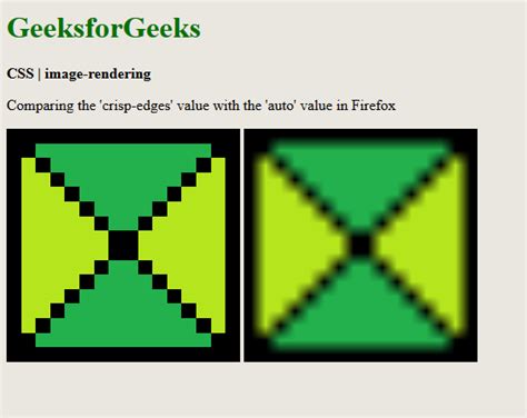 CSS Image Rendering Property GeeksforGeeks