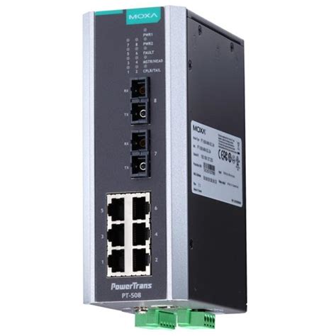 Moxa PT 508 MM SC HV Managed Switch
