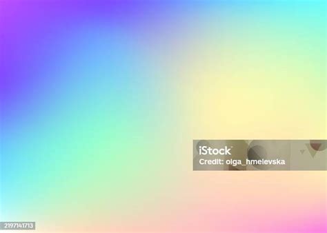 홀로그램 배경입니다 레트로 벡터 트렌디한 전단지 보라색 흐림 그라디언트 유니콘 호일 팝 가솔린 초대장 홀로그램 텍스처입니다 추상