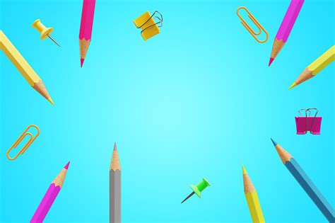 학교로 돌아 가기 여러 가지 빛깔의 연필과 종이 클립 3d 렌더링 대학교에 대한 스톡 사진 및 기타 이미지 대학교 인사하기 0명 Istock