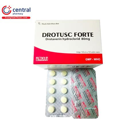 ChÍnh HÃng Thuốc Drotusc Forte điều Trị Co Thắt Cơ Trơn Hiệu Quả
