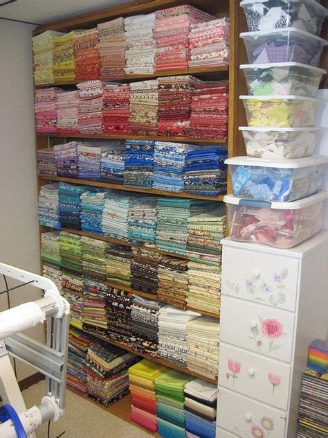 14 Fabric Storage Ideas Fabric Storage Sewing Room Organization
