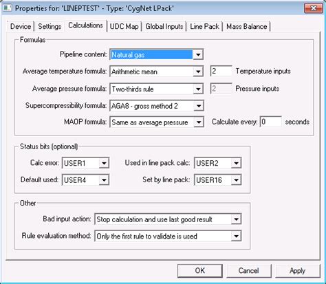 Configuring Calculation Settings