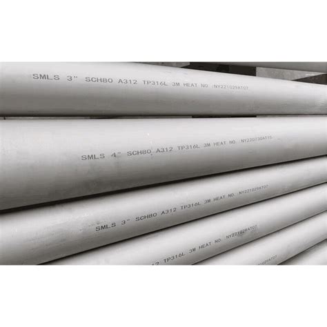 ASTM A312 TP316L SMLS Pipe ANSI B36 19 4 Inch SCH 80 3 M Landee