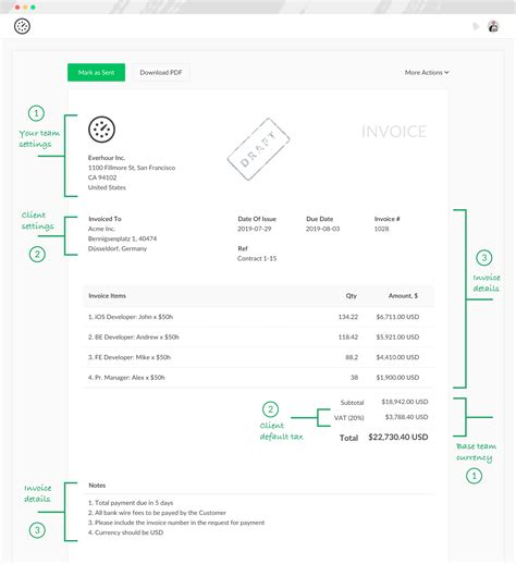 Customizing Invoices Everhour Knowledge Base