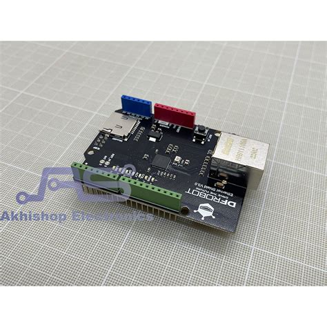 Jual Dfrduino Ethernet Shield V30 W5100s Support Mega And Micro Sd