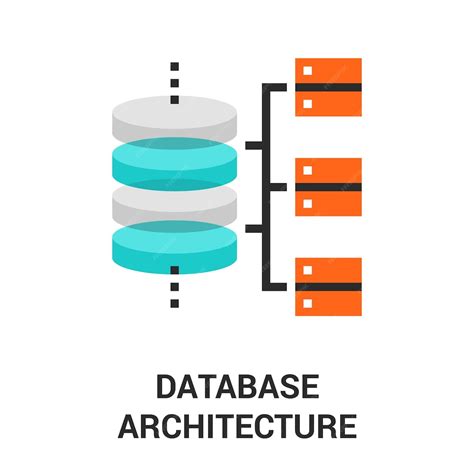 Premium Vector Database Architecture Icon