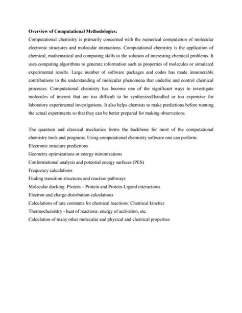 Energy Minimization Methods Molecular Modeling Pptx