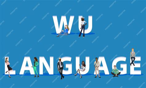 Premium Vector People On Wu Language For Web Mobile App Presentations