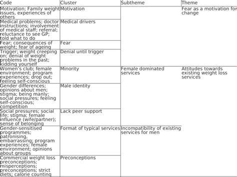 Codes Clusters And Themes Generated Through Thematic Analysis