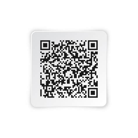 현실적인 Qr 코드 스티커 식별 추적 코드 일련 번호 디지털 정보와 함께 제품 Id 상점 또는 슈퍼마켓 스캔 라벨 가격 태그 터
