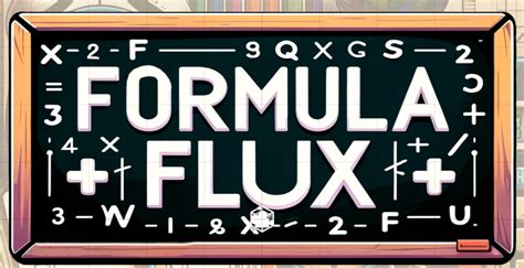 Formula Flux By Jamesmudge