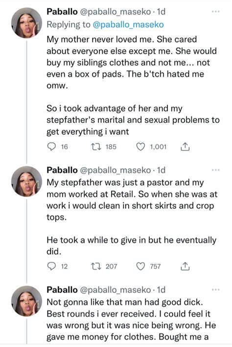 She Never Loved Me Lady Opens Up About Sleeping With Her Stepdad
