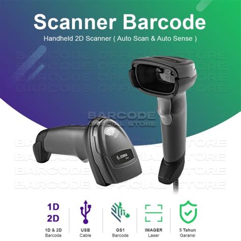 Jual Scanner Barcode 1d And 2d Zebra Ds2208 Ds22 Usb Shopee Indonesia