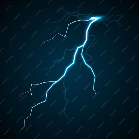 Premium Vector Storm Lighting Concept Background Realistic