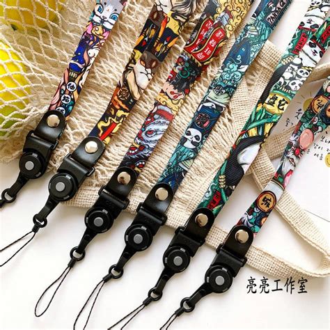 สายห้อยโทรศัพท์ สายคล้องโทรศัพท์ แฟชั่นสร้างสรรค์น้ำแห่งชาติสไตล์จีนแพนด้าสายโทรศัพท์มือถือที่