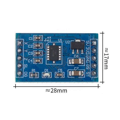 Mma7361 Acceleration Angle Speed Sensor Module Inclination Accelerometer Acceleration Board
