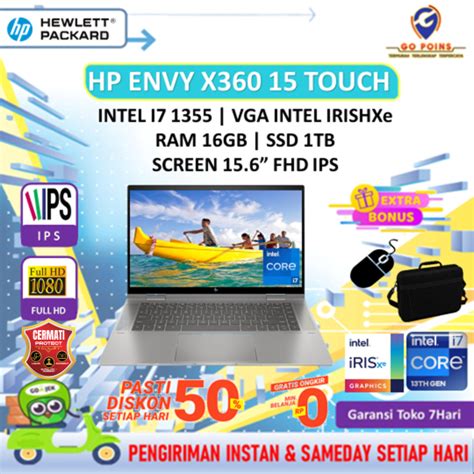 Jual Hp Envy X Touch In Intel I Ram Gb Ssd Tb Full Hd Ips Shopee Indonesia