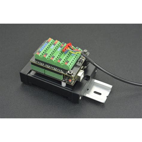 Dfrobot Din Rail Mount Bracket For Arduino Uno R3 Leonardo Robotshop