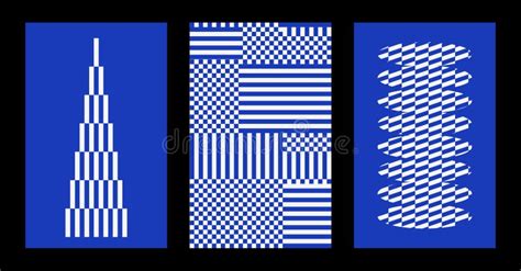 Y2k Glitch Trendy Print Blue And White Graphic Designqr Pattern