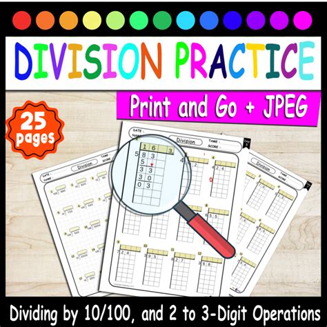 Comprehensive Math Practice Bundle Division Multiplication Subtraction And Addition