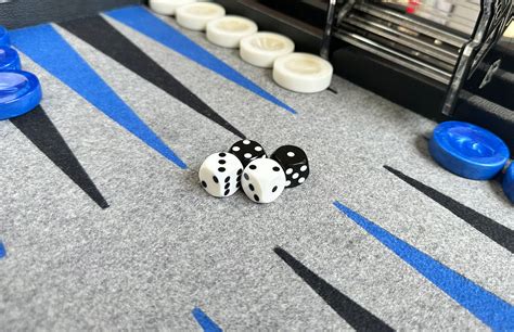 Backgammon Precision Dice 16mm 5 8 Inch White And Black Opaque 2 Pair Etsy