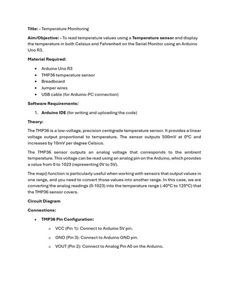 Temperature Monitoring Pdf