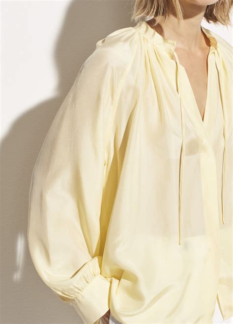 Silk Habotai Poet Popover Blouse Popover Blouse Romantic Outfit