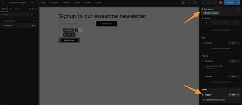Component Trigger Does Not Appear In Separate Project Ask Us Anything Weweb Community