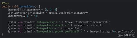 Arraysaslist方法的几个坑arraysaslist坑 Csdn博客