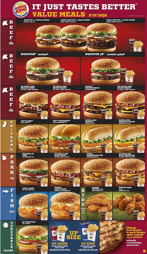 Burger King Menu