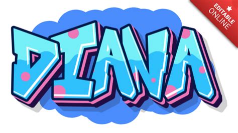 Diana Graffiti Street Art Font Text Effect Generator